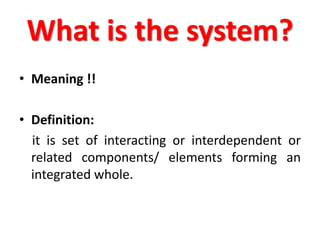 Systems thinking | PPTX