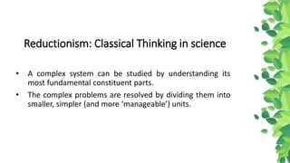 Systems thinking in Ayurveda | PPT