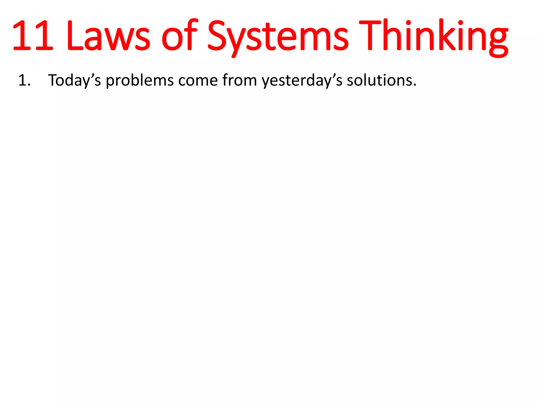 Systems Thinking | PPTX