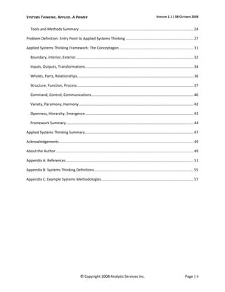 Systems thinking applied | PDF