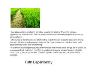 Systems Thinking in Public Health for Continuous Quality Improvement | PDF