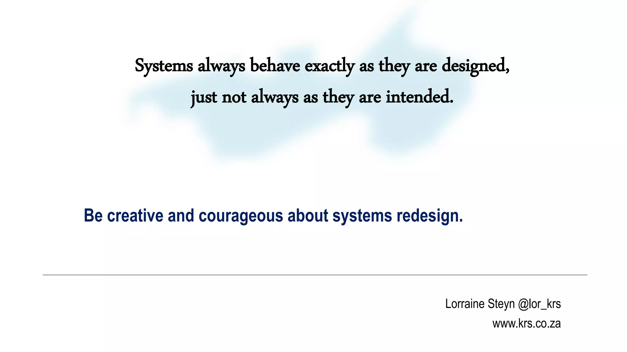 Systems Thinking and the Art of Simplification | PPT