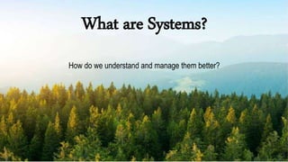 Systems Thinking and the Art of Simplification | PPT