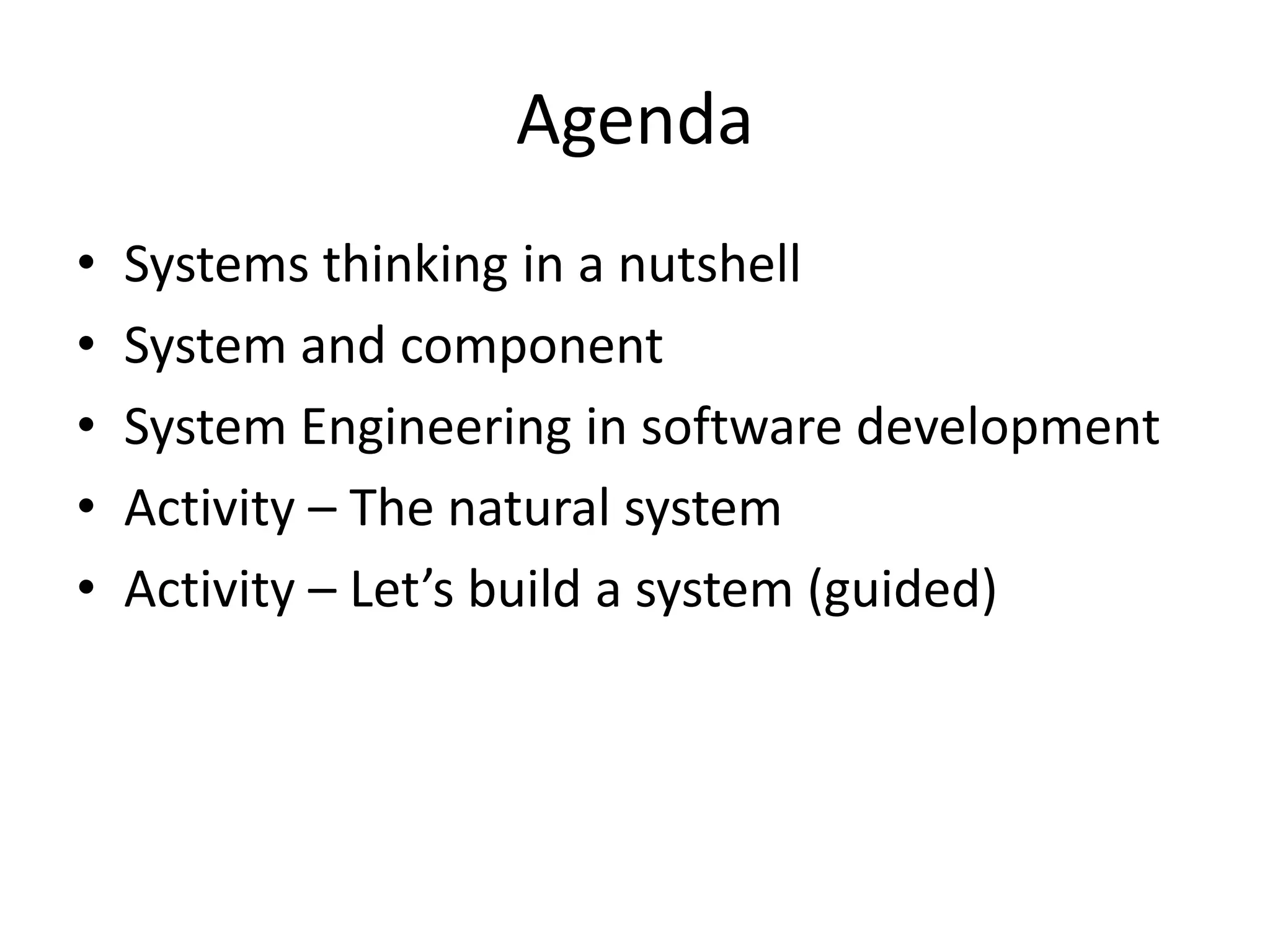 Systems thinking for ultimate agility | PPT