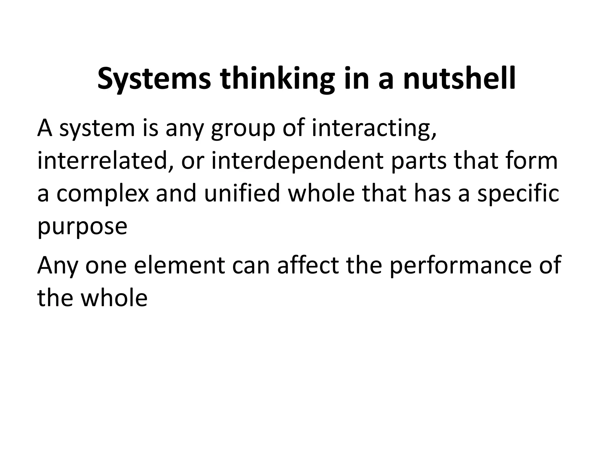 Systems thinking for ultimate agility | PPT