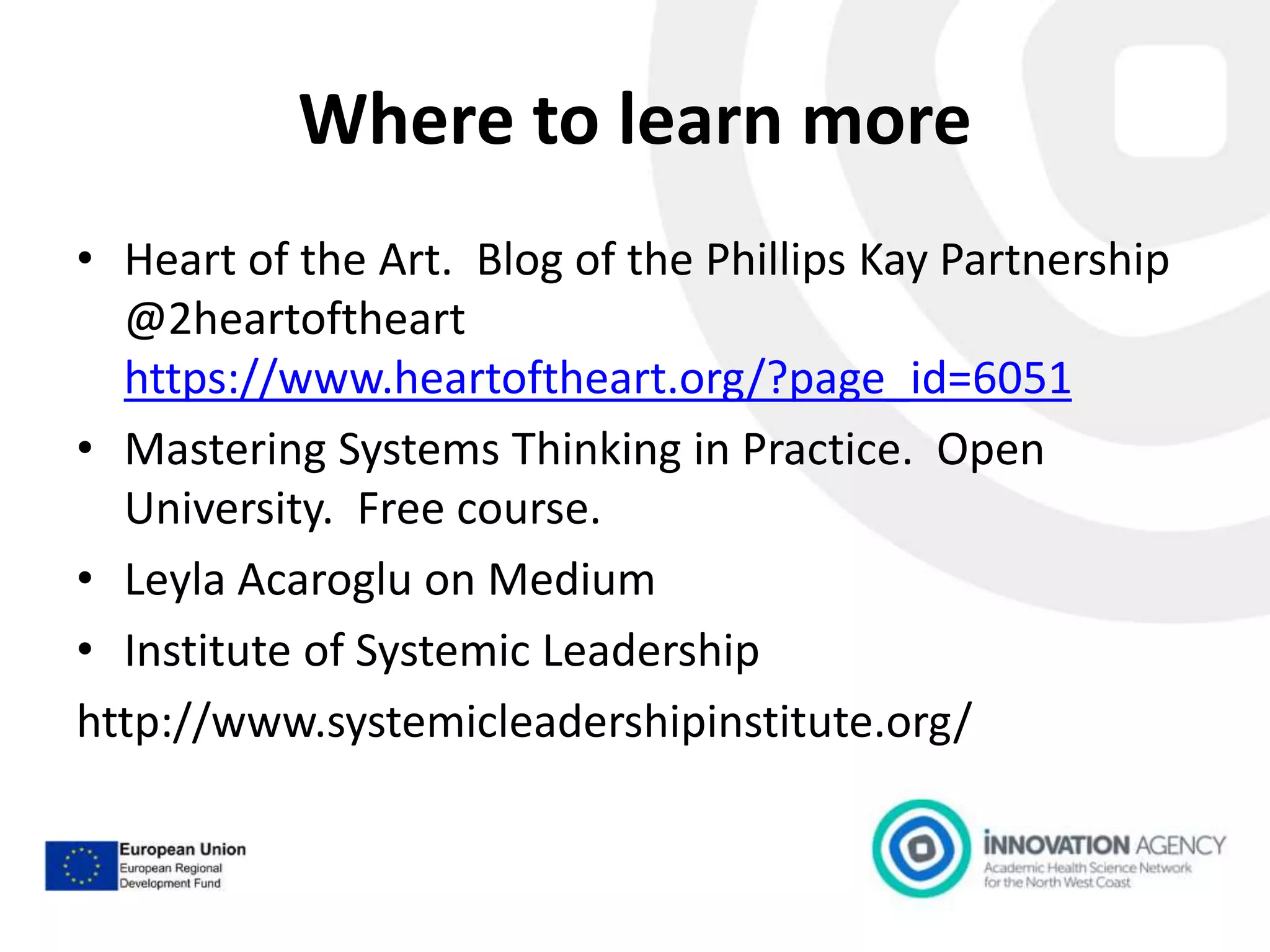 Knowledge session: Systems thinking presentation | PPTX