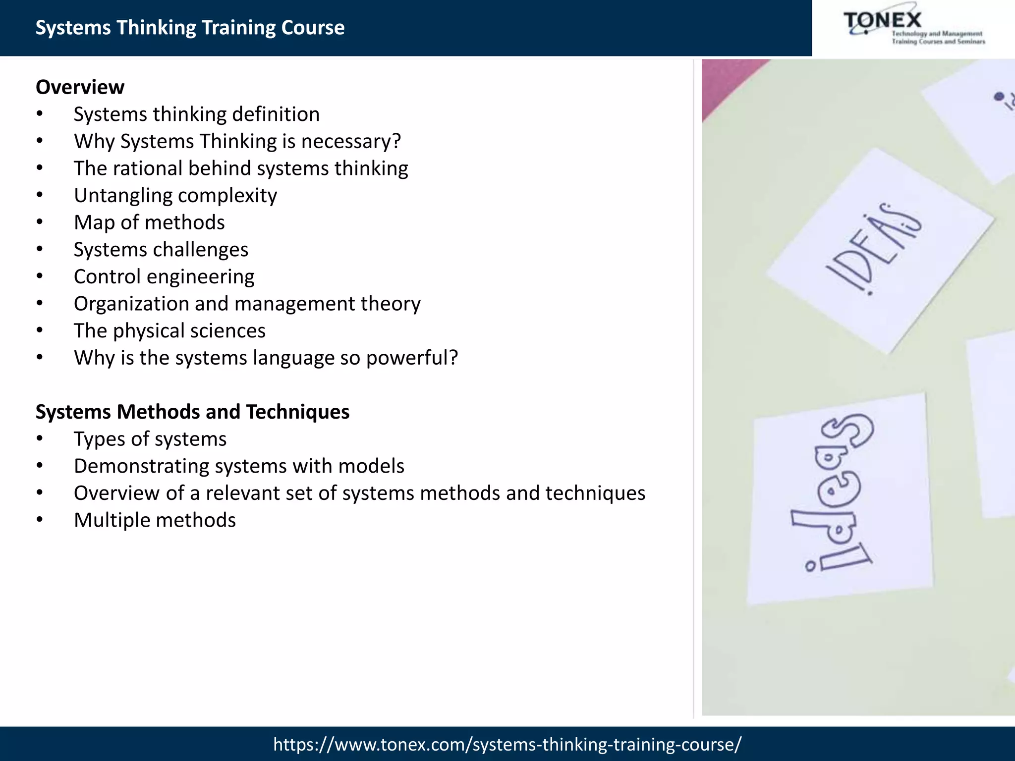 Systems Thinking Training Course | PPTX