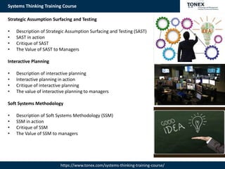 Systems Thinking Training Course | PPTX