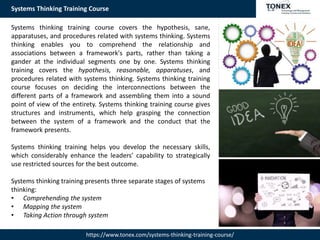 Systems Thinking Training Course | PPTX