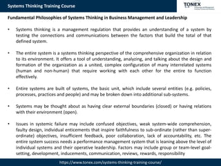 Systems Thinking Training Course | PPTX