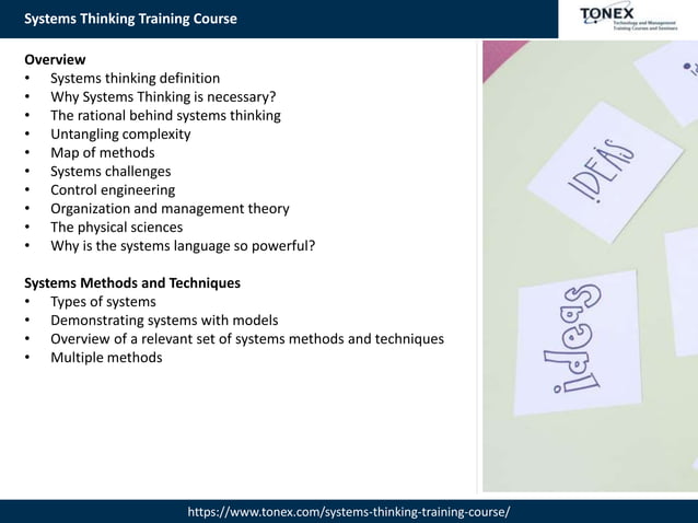 Systems Thinking Training Course | PPTX