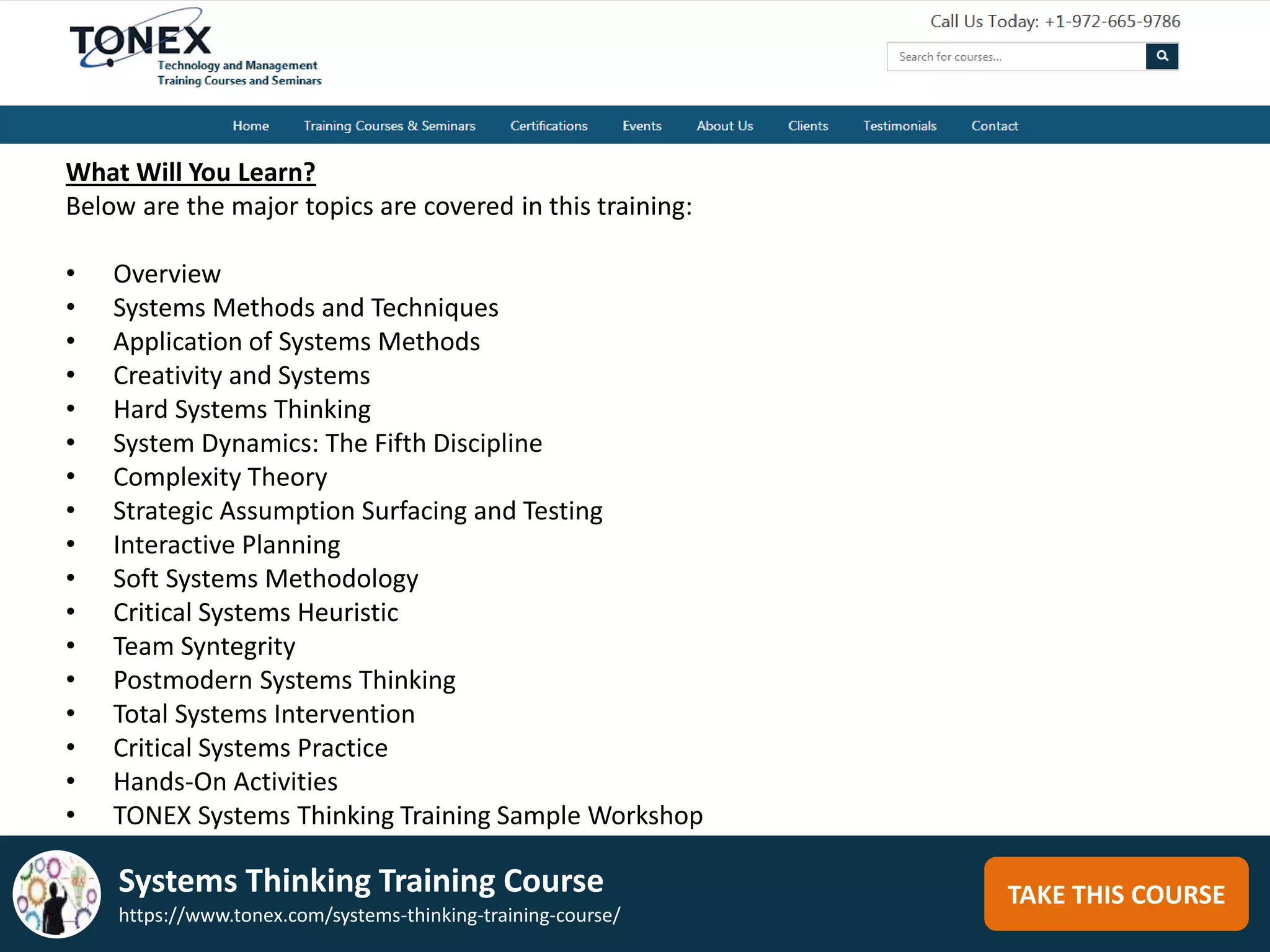 Systems Thinking Training Course | PPTX