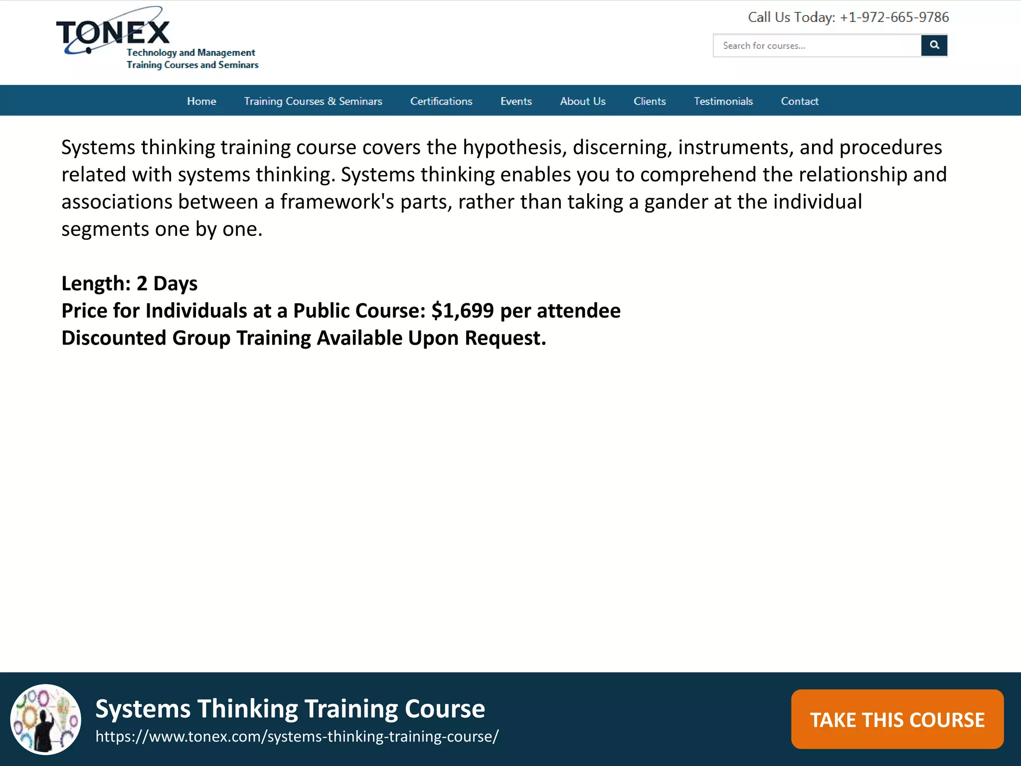 Systems Thinking Training Course | PPTX