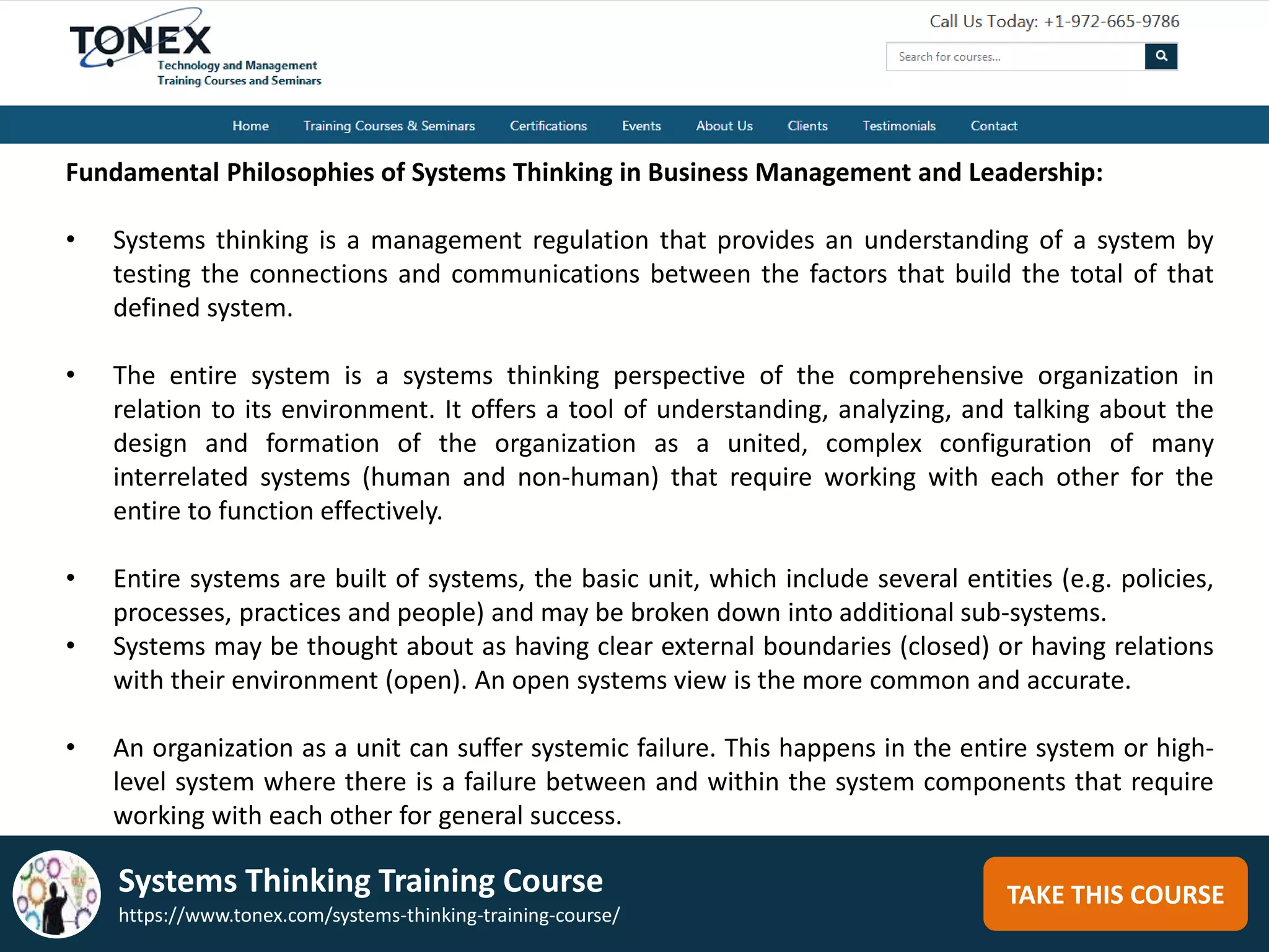 Systems Thinking Training Course | PPTX