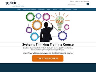 Systems Thinking Training Course | PPTX