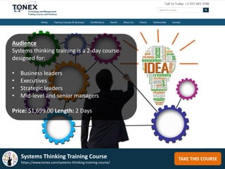 Systems Thinking Training Course | PPT