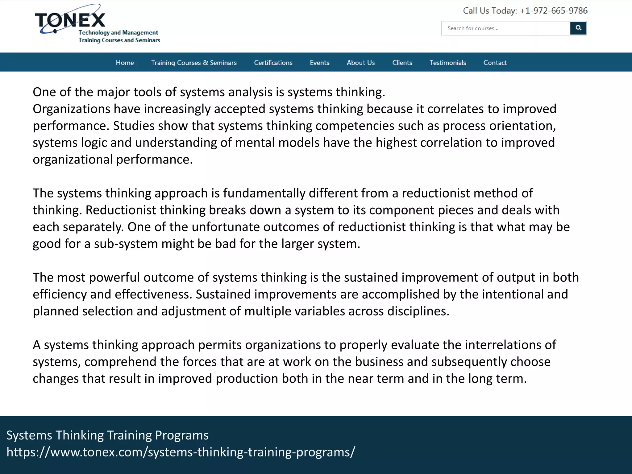 Systems thinking training programs | PPT