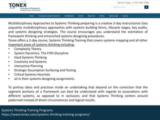 Systems thinking training programs | PPT