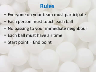 Systems Thinking with the Ball Point Game | PPTX