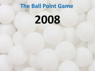 Systems Thinking with the Ball Point Game | PPTX