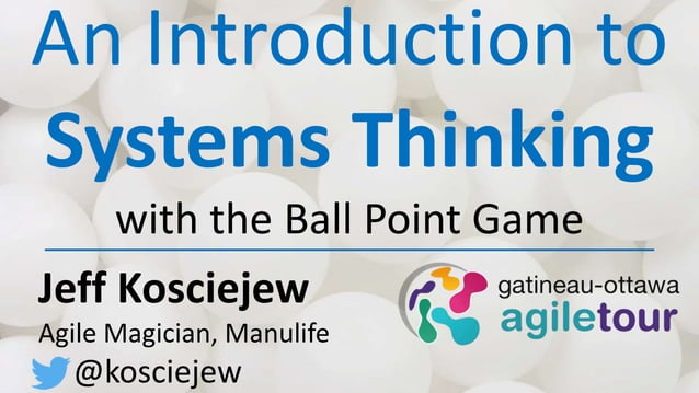 An Introduction to Systems Thinking - GOAT Conference 2018 | PPTX | Sports