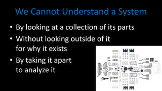 An Introduction to Systems Thinking - GOAT Conference 2018 | PPTX | Sports