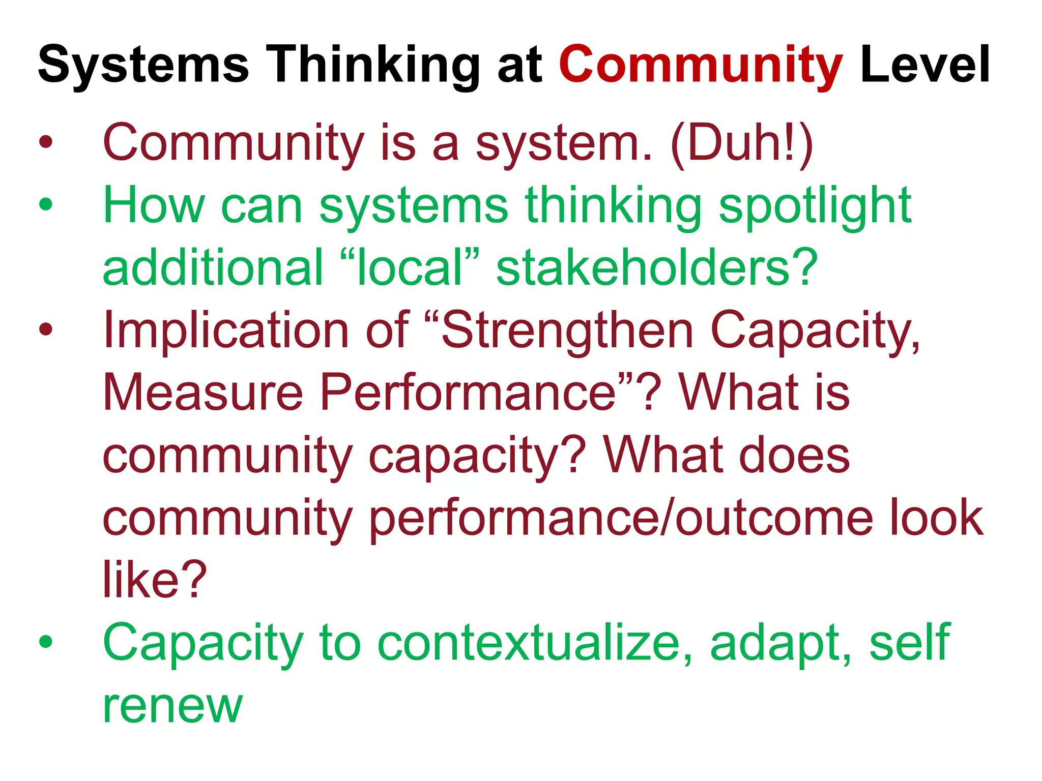 Systems Thinking: Working Backwards, Not Backwards Thinking HENDRIX ...