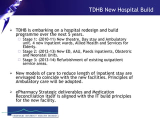 Systems to Support Medicines Reconciliation at TDHB | PPT