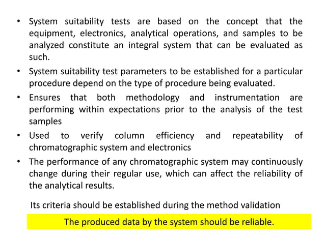 System suitability testing | PPTX