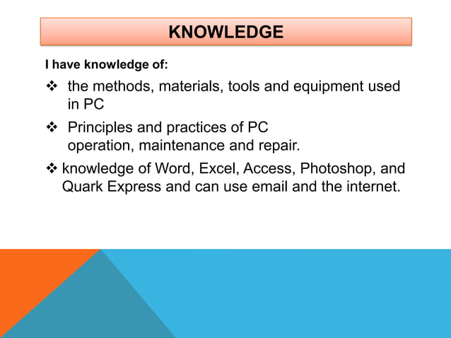 System support analyst | PPT