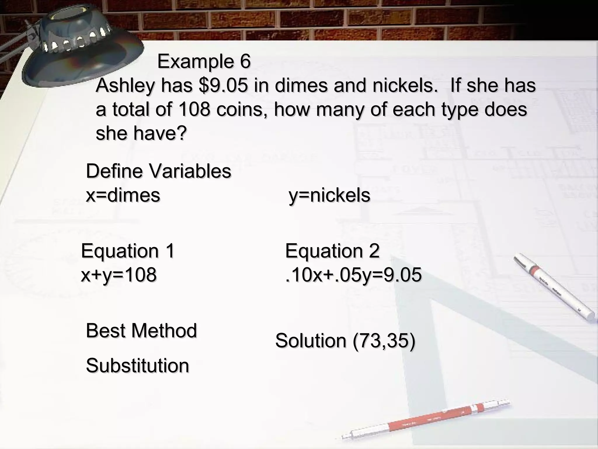 Systems word problems notes | PPT