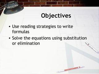 Systems word problems notes | PPT