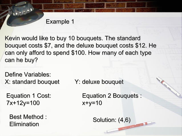 Systems word problems notes | PPT