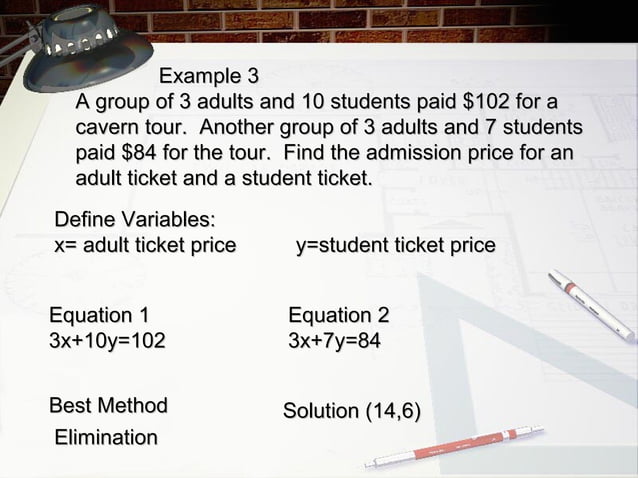 Systems word problems notes | PPT