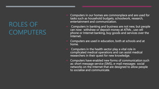 System technologies: What is a computer? | PPTX