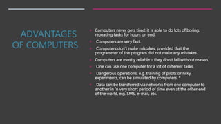 System technologies: What is a computer? | PPTX