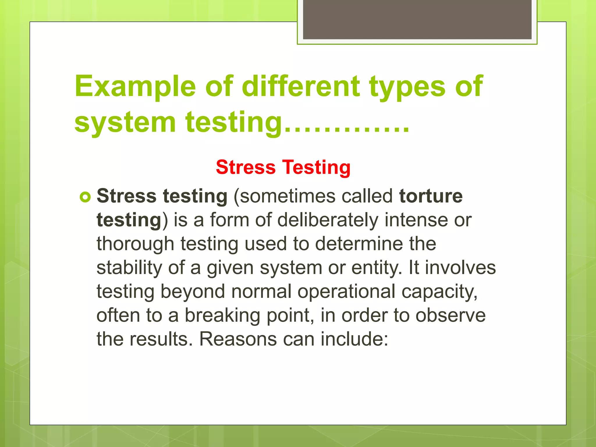 System testing | PPTX