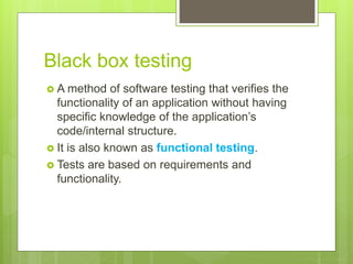 System testing | PPT