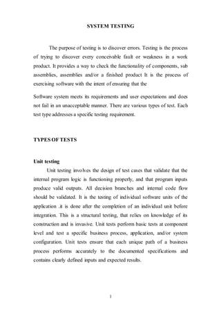 System testing | PDF