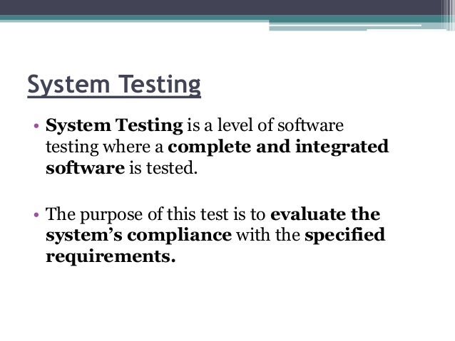 system-testing