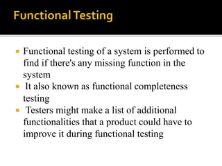 System testing | PPT