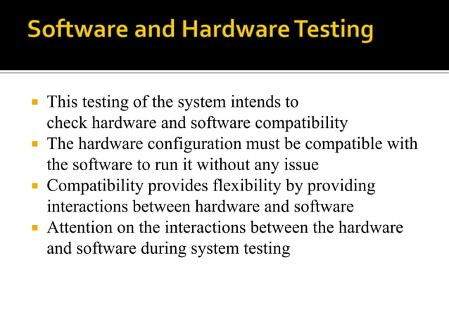 System testing | PPT