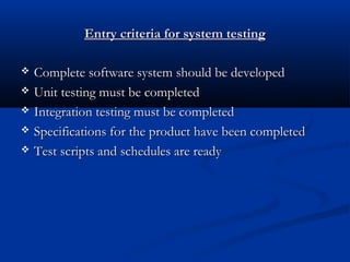 System testing ppt | PPT