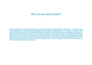 System Thinking | PDF
