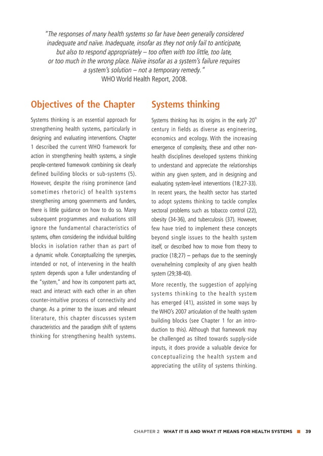 System thinking for health systems strengthening | PDF