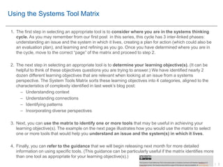 FSG Systems Tools Matrix | PPTX