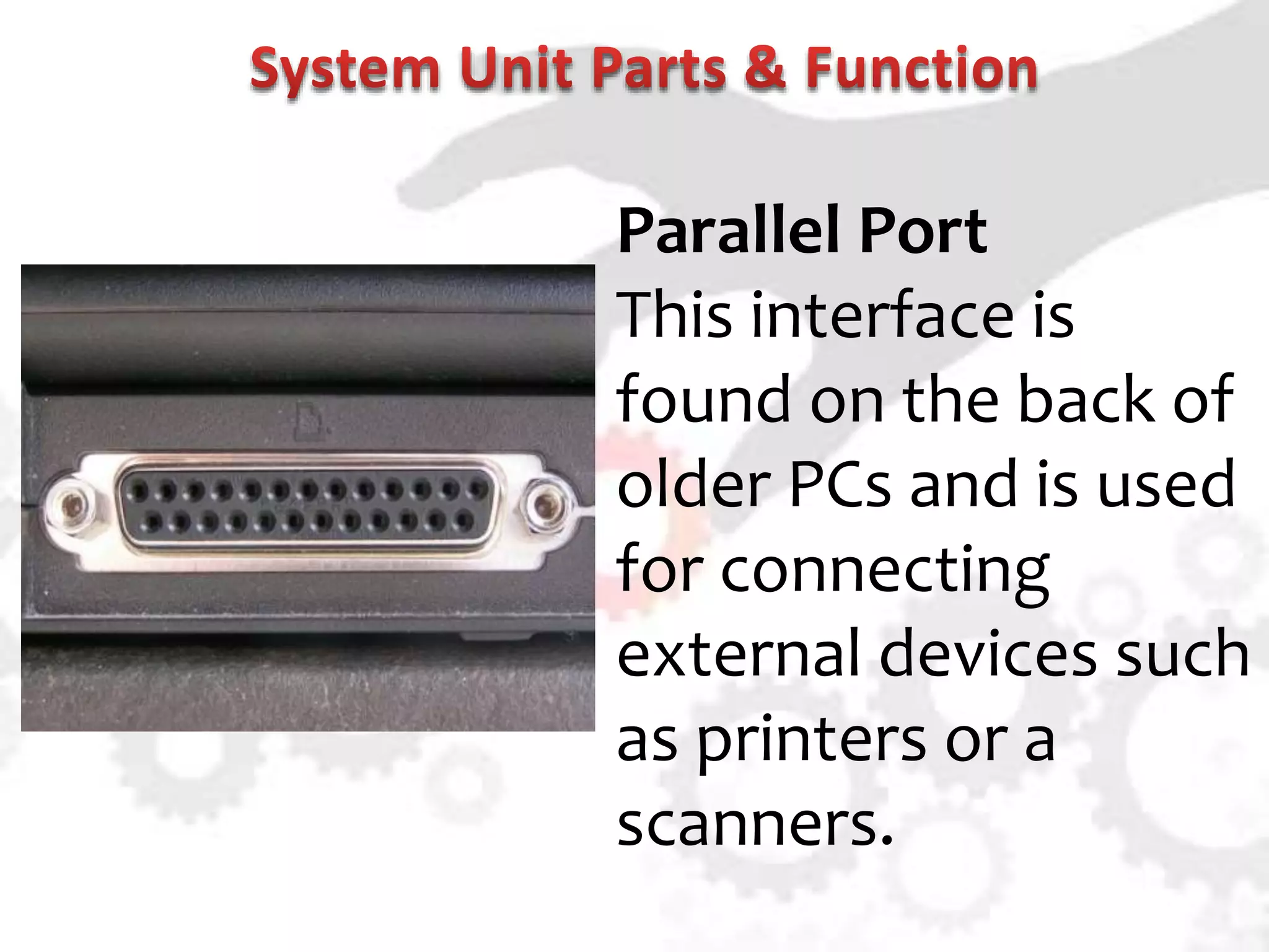 Parts of System unit | PPSX