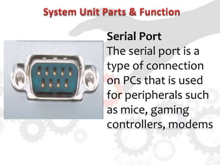 Parts of System unit | PPSX