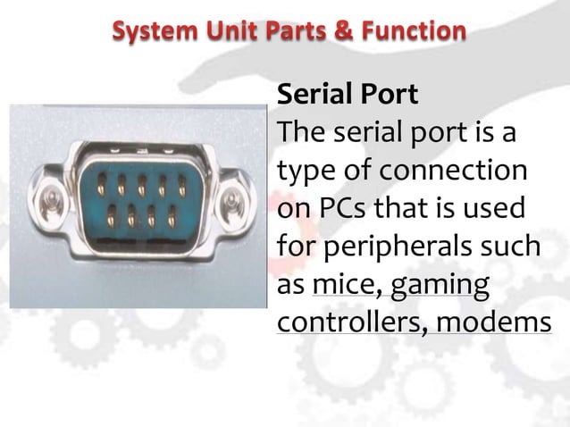Parts of System unit | PPSX | Computer Peripherals | Computing
