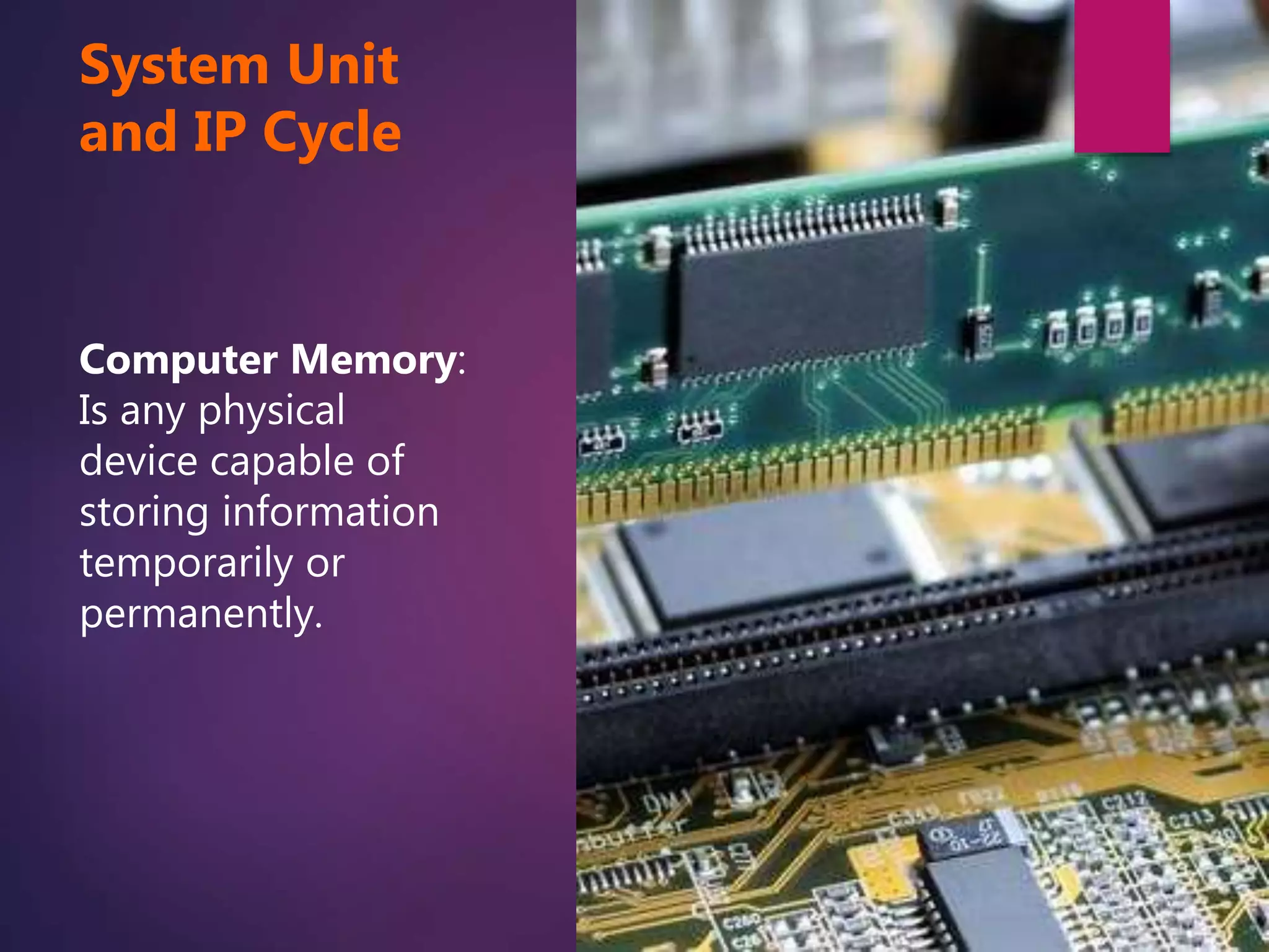 System unit and ip cycle | PPTX